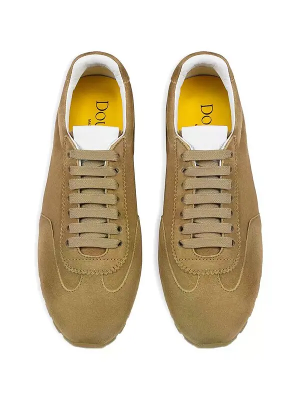 DOUCAL'S Teddy Suede Lace Up Sneakers - Neutrals