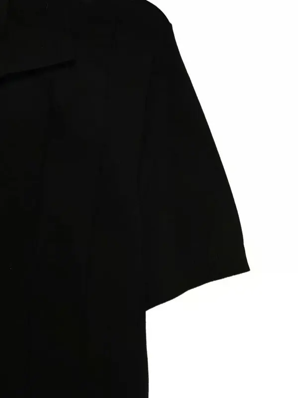 KANGRA Ribbed-knit Polo-collar T-shirt