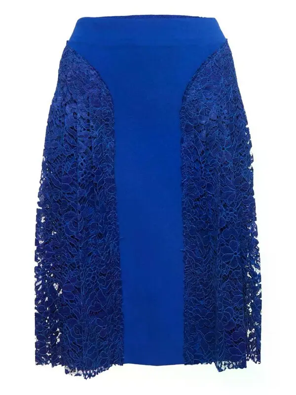 JOSEPH Pleated Lace A-line Skirt