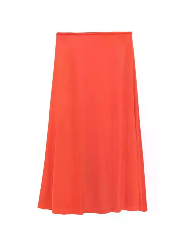 Missoni 1990s A-line Midi Skirt With Drawstring Waist - Orange