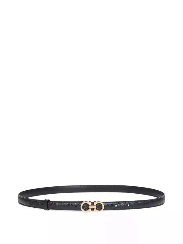 FERRAGAMO Gancini Buckle Belt - Black