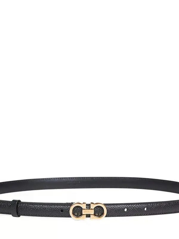 FERRAGAMO Gancini Buckle Belt - Black