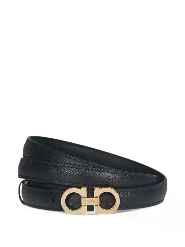 FERRAGAMO Gancini Belt - Black