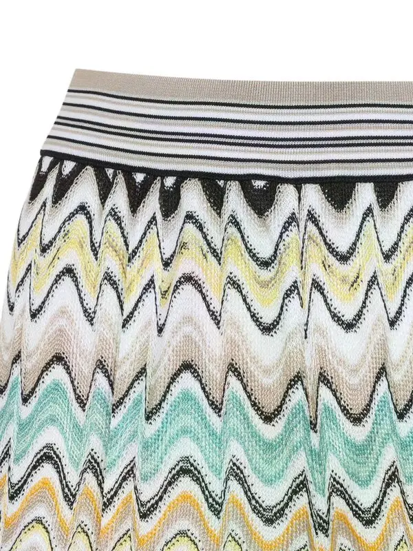 Missoni Zigzag-knit Trousers - Neutrals