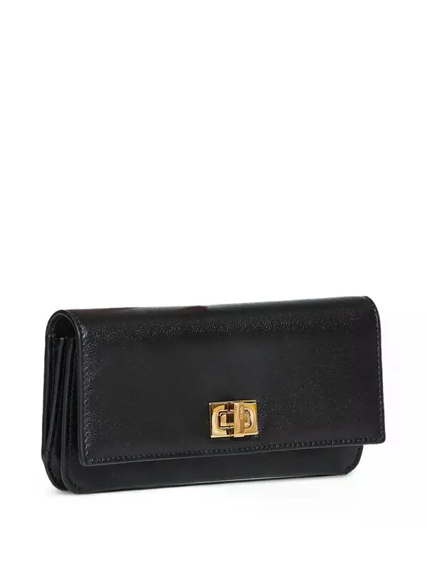 Fendi Way Leather Wallet - Black