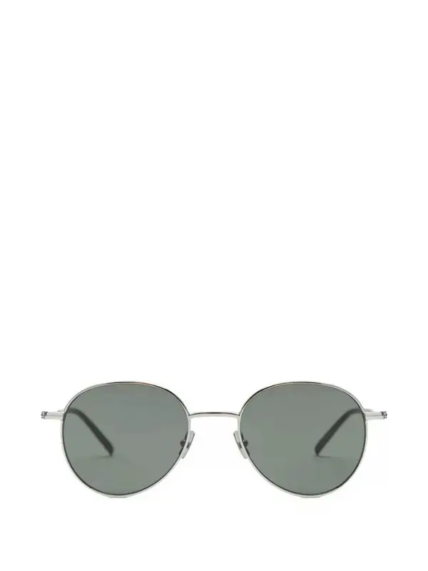 Saint Laurent Oval Frame Sunglasses - Silver