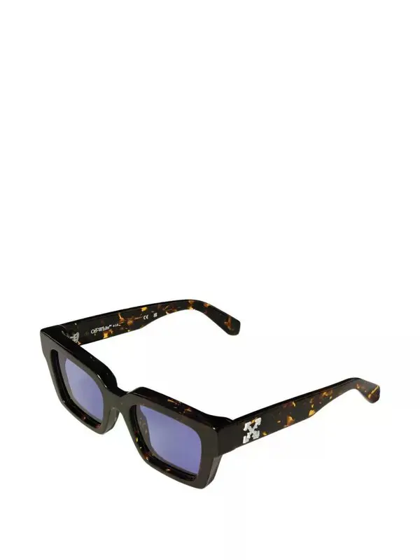 Off-White Tortoiseshell Effect Square-frame Sunglasses