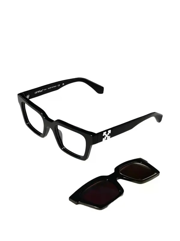 Off-White Square Frame Glasses - Black