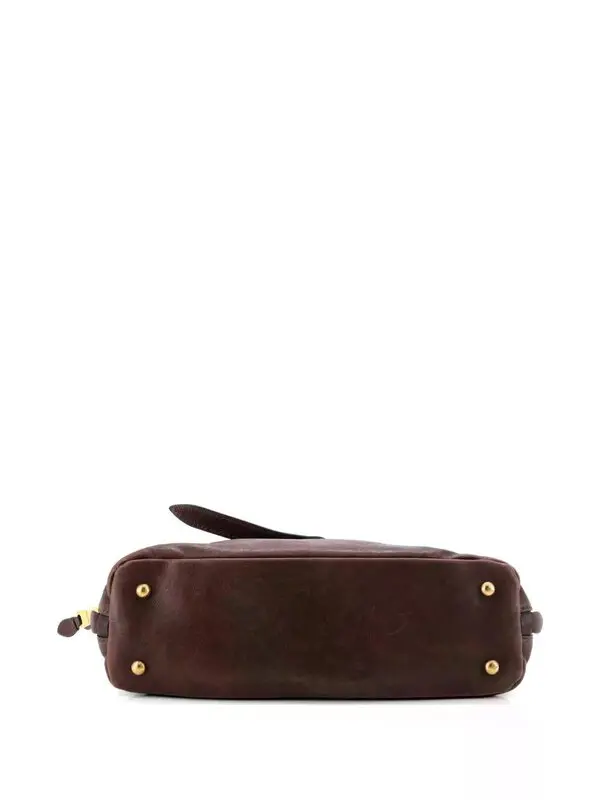 Miu Miu Aventurine Top Handle Satchel Bag - Brown