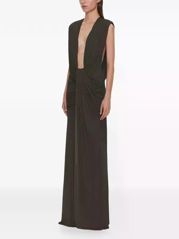Christopher Esber Draped Maxi Dress - Brown