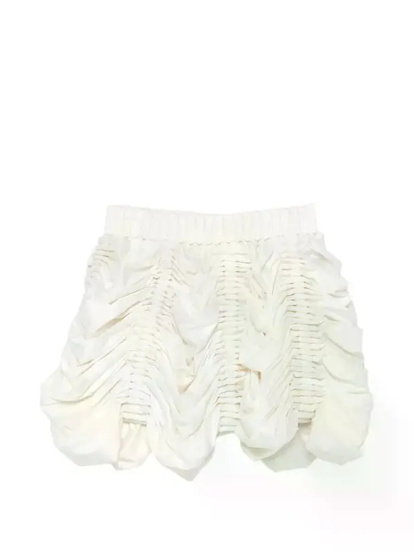RAXXY Draped Quilted Mini Skirt