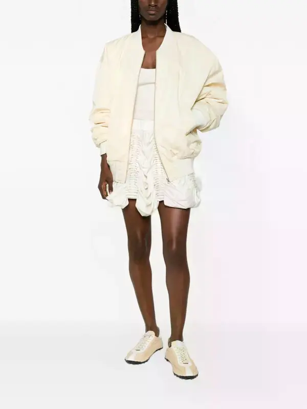 RAXXY Draped Quilted Mini Skirt