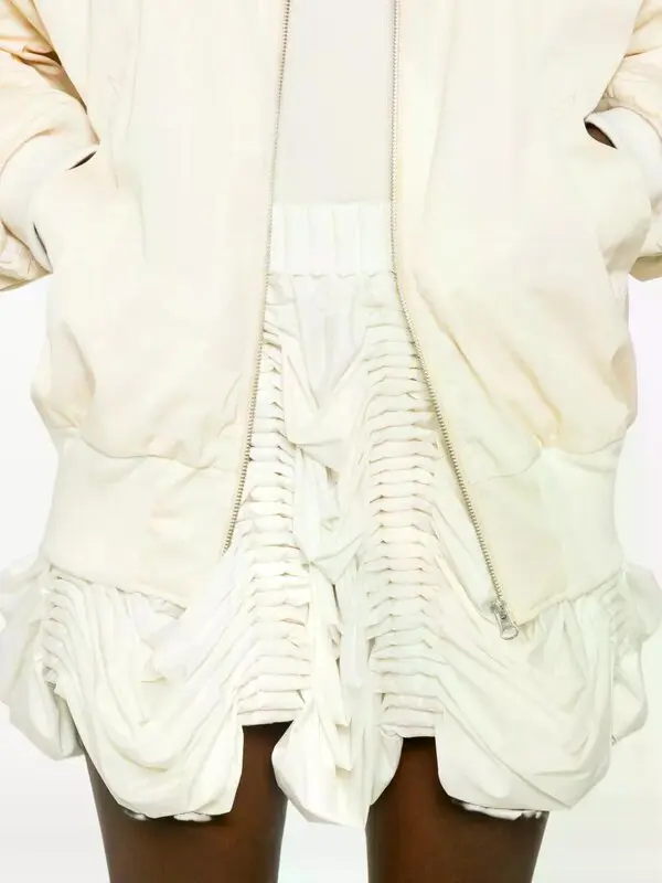 RAXXY Draped Quilted Mini Skirt