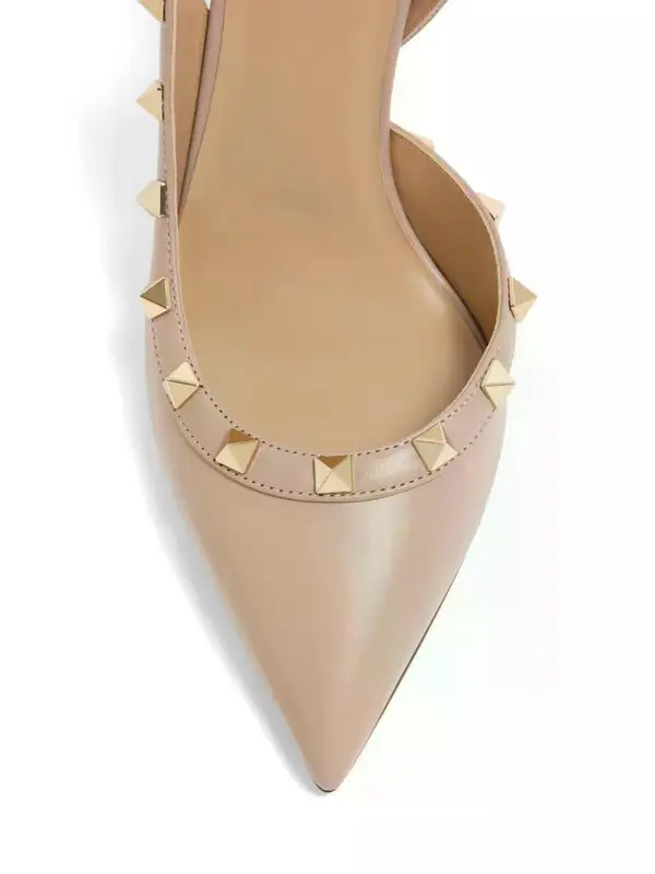 Valentino Garavani Rockstud Slingback Calfskin Pumps 85mm