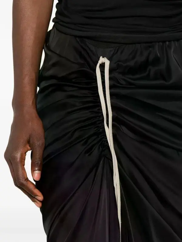 Rick Owens Draped Asymmetric Skirt - Black