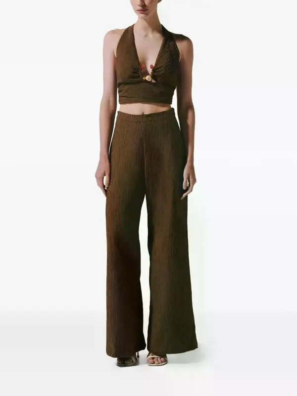 BAOBAB Louise Stone-embellished Halterneck Top