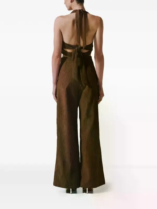 BAOBAB Louise Stone-embellished Halterneck Top