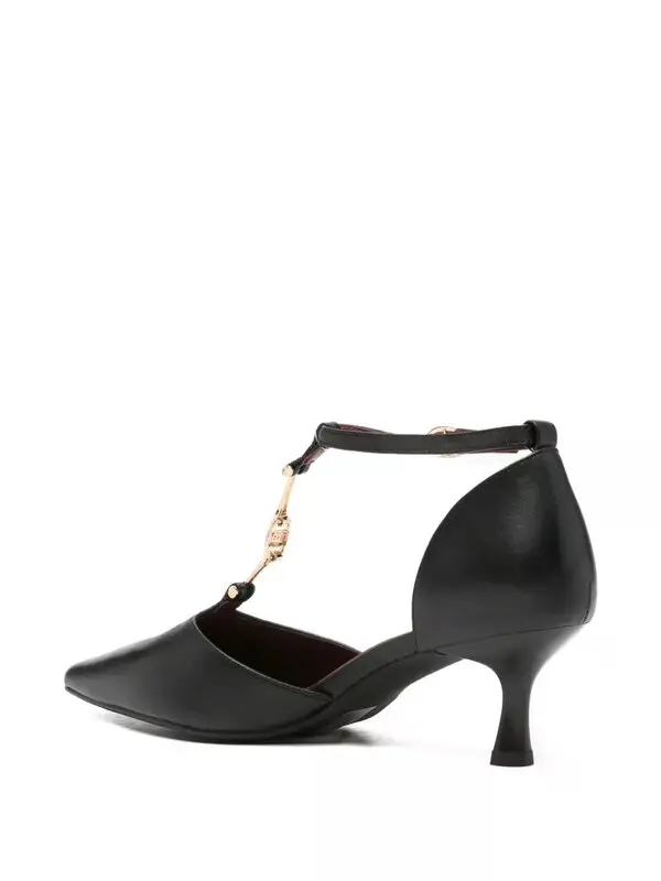 SERGIO MORETTI FIRENZE Leather T-bar Pumps