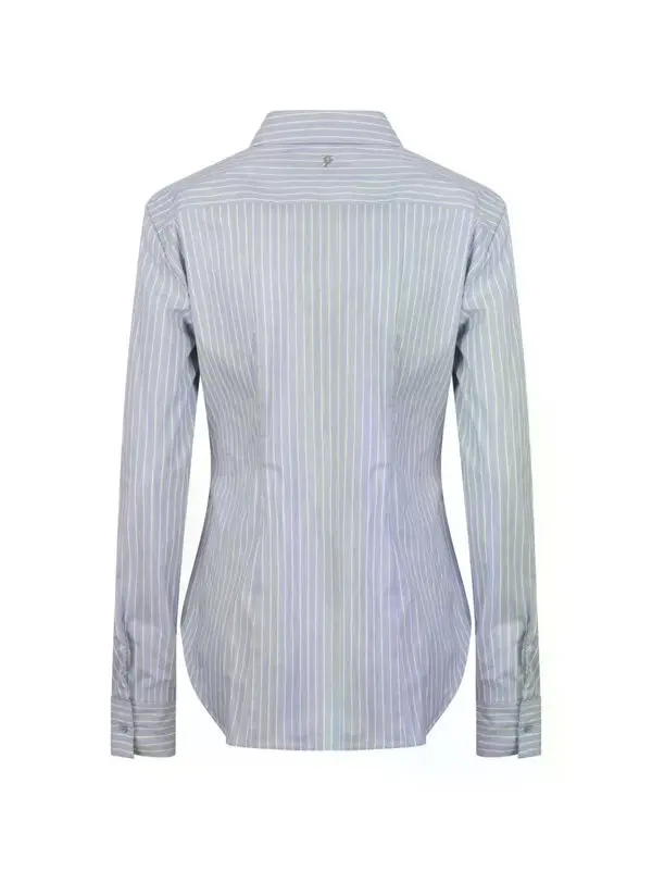 DONDUP Vertical Stripe Shirt With Classic Collar