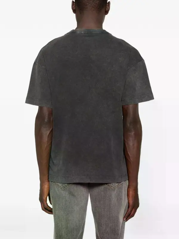 Palm Angels Logo-print Faded-effect T-shirt