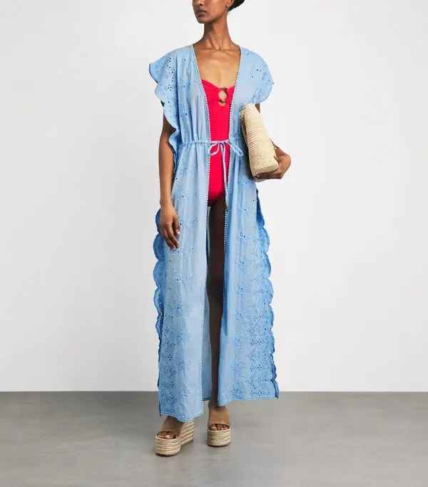 Melissa Odabash Cotton Embroidered Talitha Kaftan