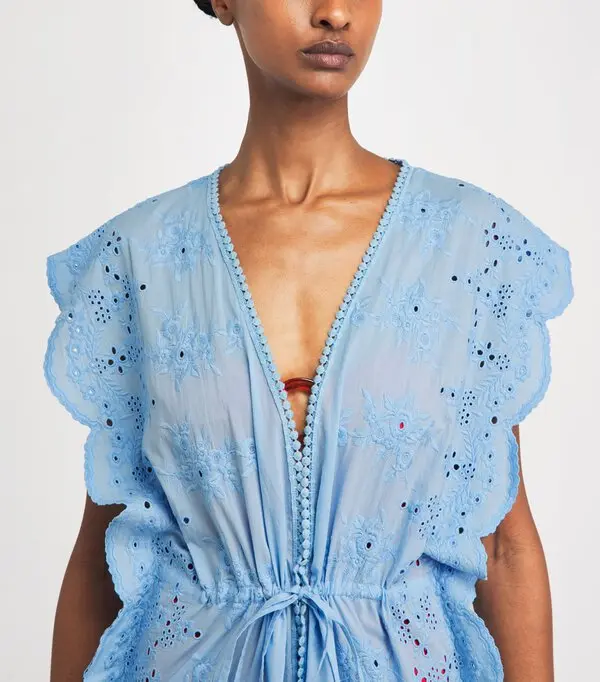 Melissa Odabash Cotton Embroidered Talitha Kaftan