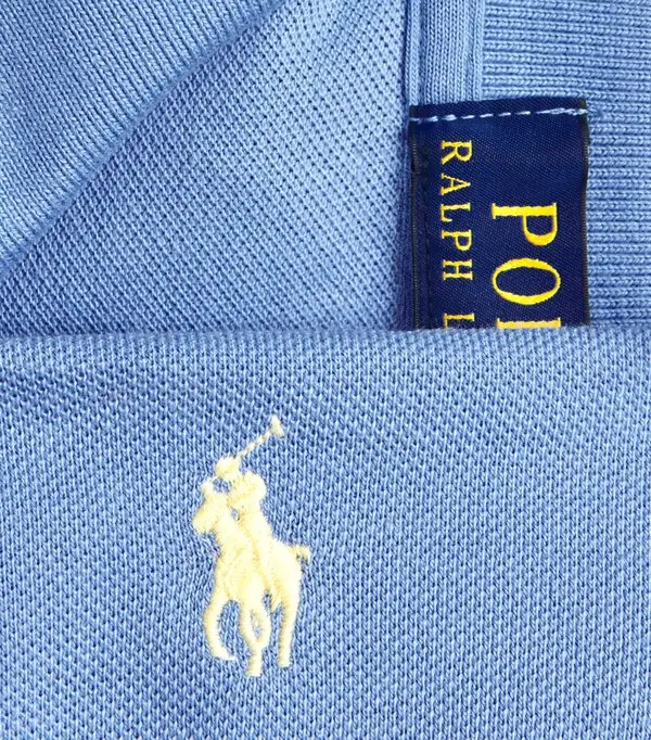 Polo Ralph Lauren Cotton Mesh Custom Slim Fit Polo Shirt With Embroidered Pony
