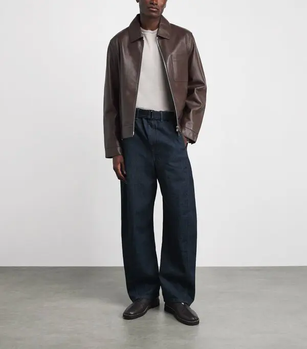 YVES SALOMON Lambskin Zip-up Jacket