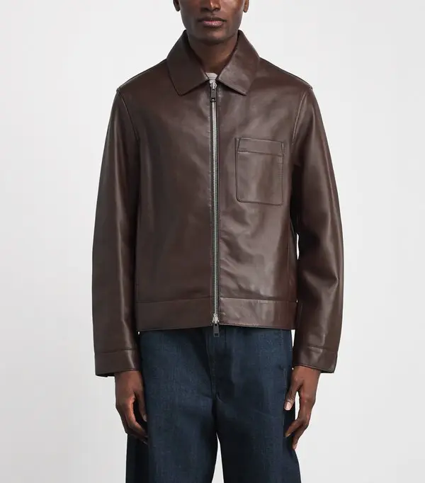 YVES SALOMON Lambskin Zip-up Jacket
