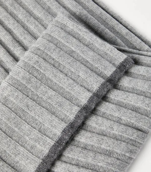 Brunello Cucinelli Cashmere Ribbed Scarf