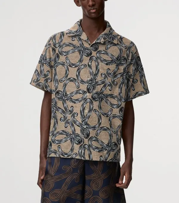 Loewe X Paula’ Ibiza Terry Anagram Shirt - Beige