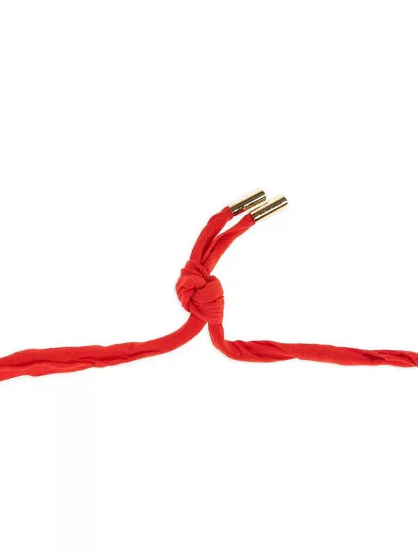 Givenchy Twisted Cord Charm Necklace - Red