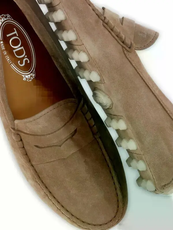 TOD'S Gommino Bubble Suede Loafers