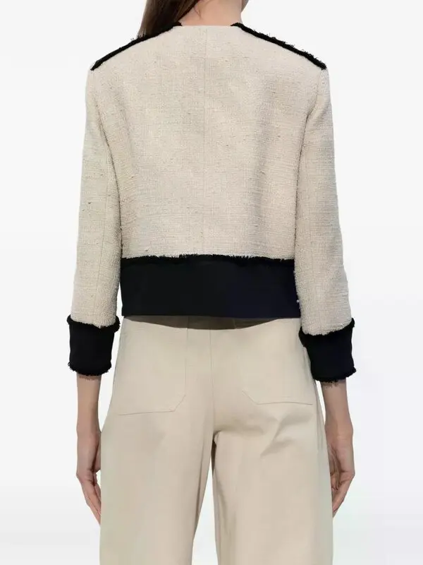 Max Mara Pagaia Cropped Jacket With Fringed Trim