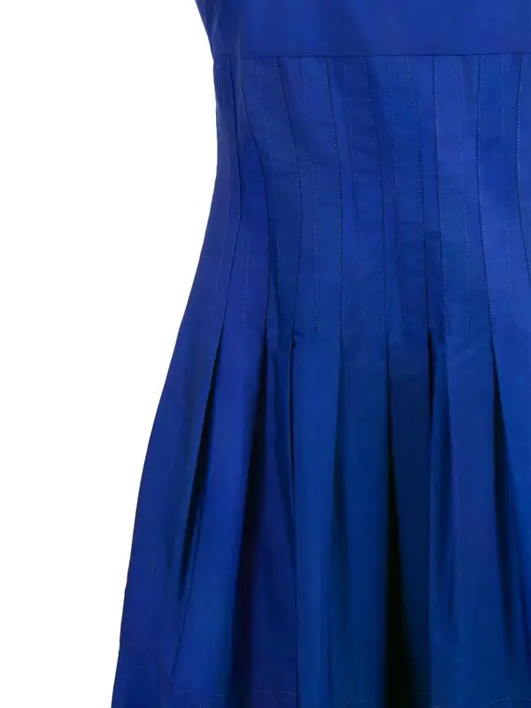 Max Mara Pleated Flared Midi Dress