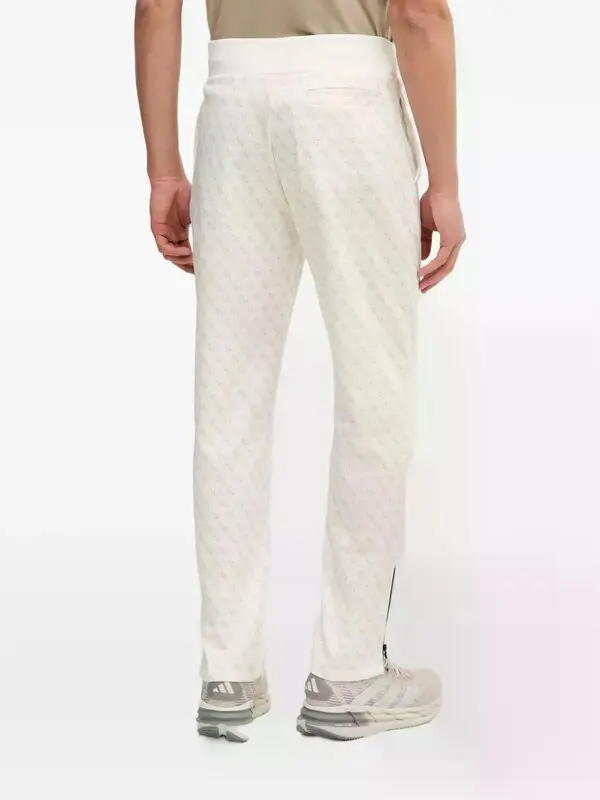 Guess Patterned Track Pants - White
