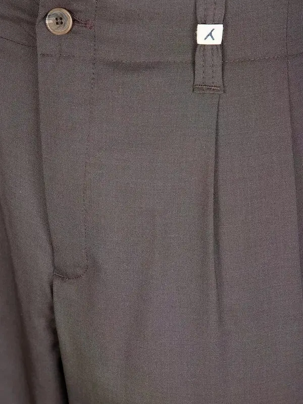 MYTHS Pleated Detail Trousers - Grey