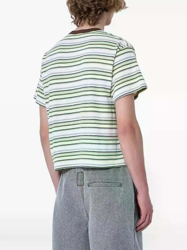 BRAIN DEAD Striped T-shirt
