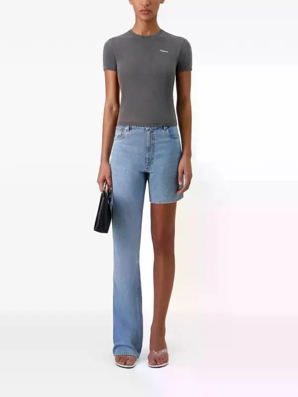 Coperni Cropped Logo T-shirt