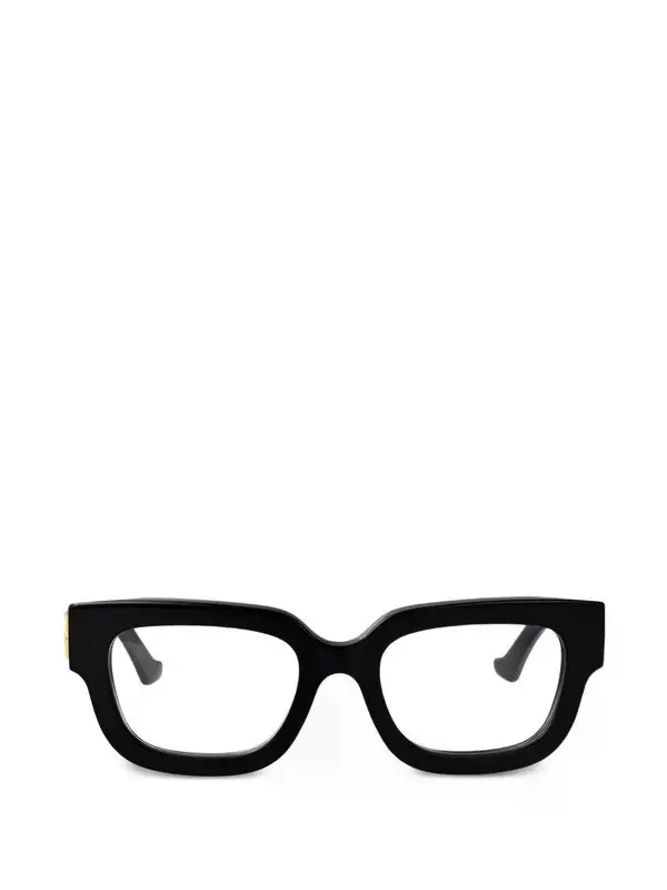 Gucci Double G Square-frame Glasses - Black