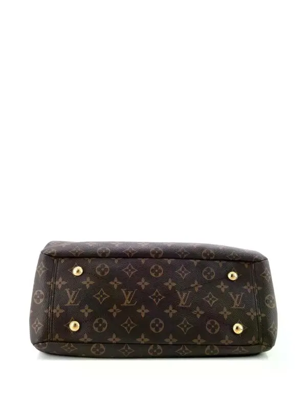 LOUIS VUITTON Pallas Tote Monogram Canvas Leather Shoulder Bag - Brown