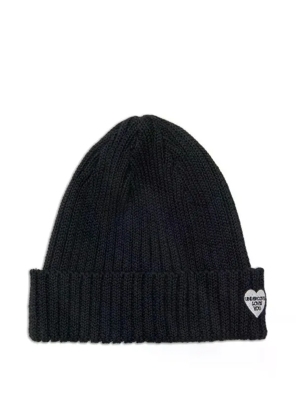 Undercover Ribbed-knit Beanie - Black