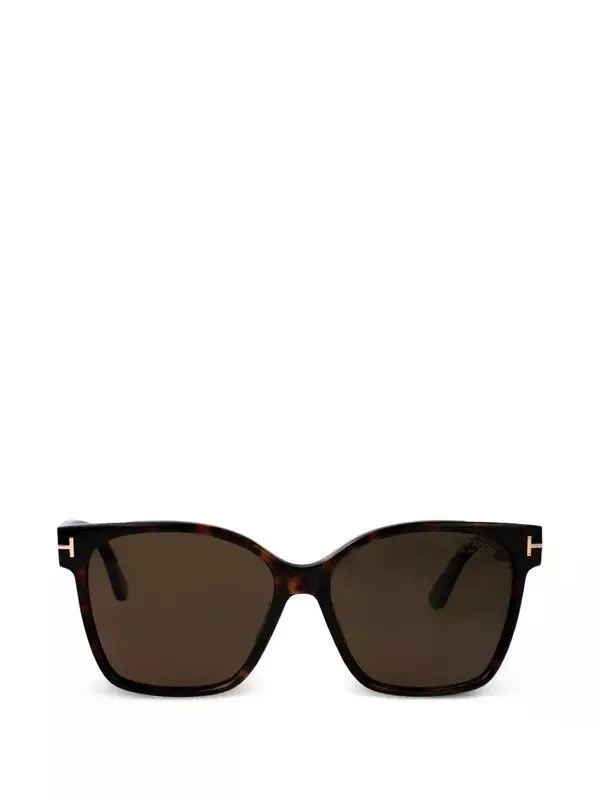 TOM FORD Iris-02 Square-frame Sunglasses - Brown