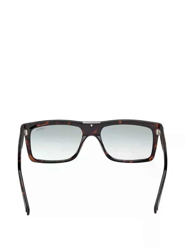 Guess Tortoiseshell-effect Rectangle-frame Sunglasses - Brown