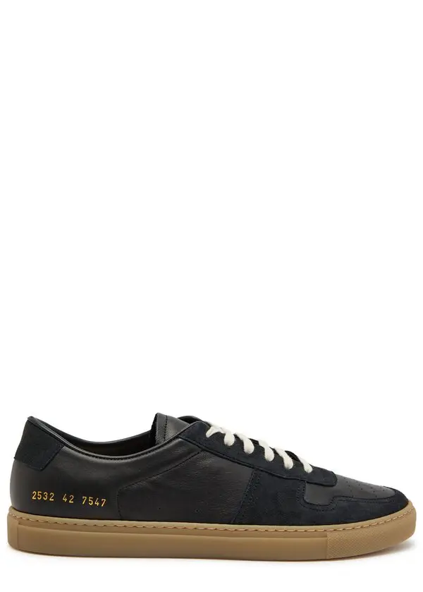 COMMON PROJECTS Bball Panelled Leather Sneakers - Black