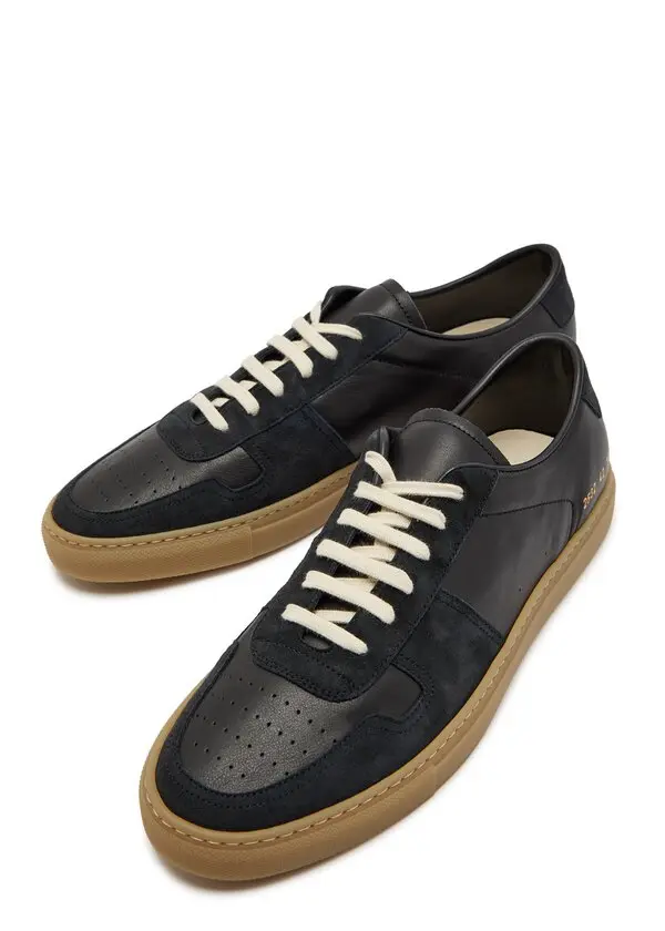 COMMON PROJECTS Bball Panelled Leather Sneakers - Black