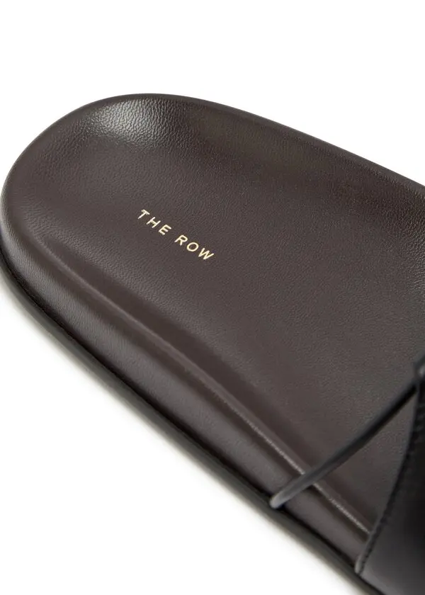 THE ROW Vivienne Leather Sliders