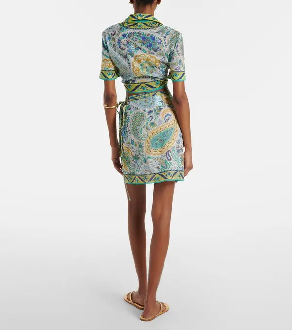 Etro Floral Cotton Beach Cover-up - Multicoloured