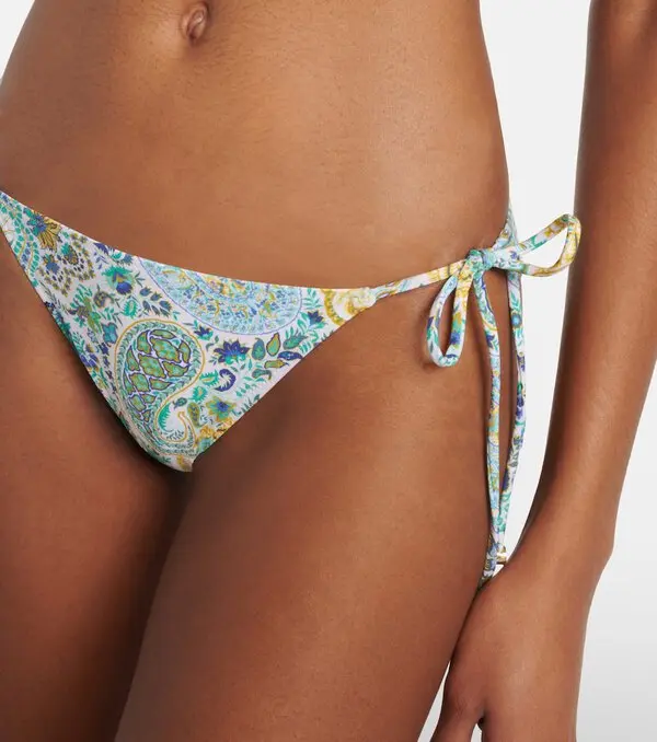 Etro Paisley Print Triangle Bikini - Multicoloured
