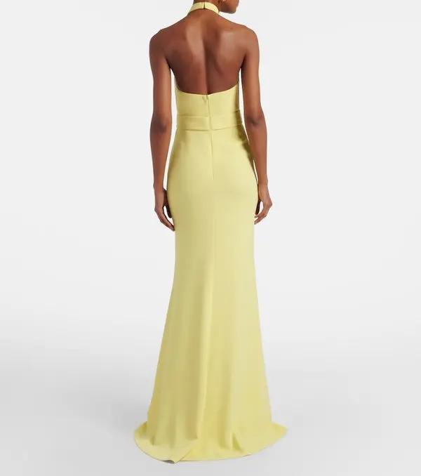 Elie Saab Halterneck Gown - Yellow